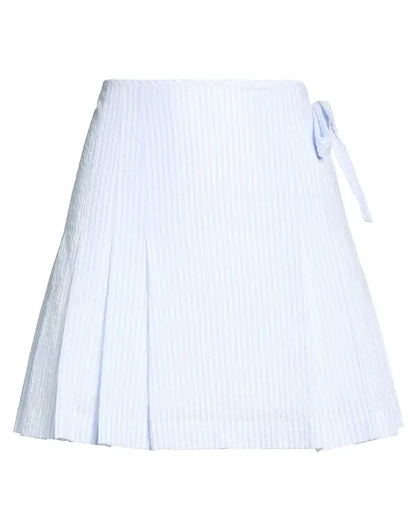 Sandro Mini Seersucker Pleated Skirt