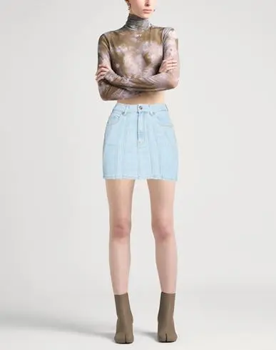 MUGLER Denim Pencil Skirt