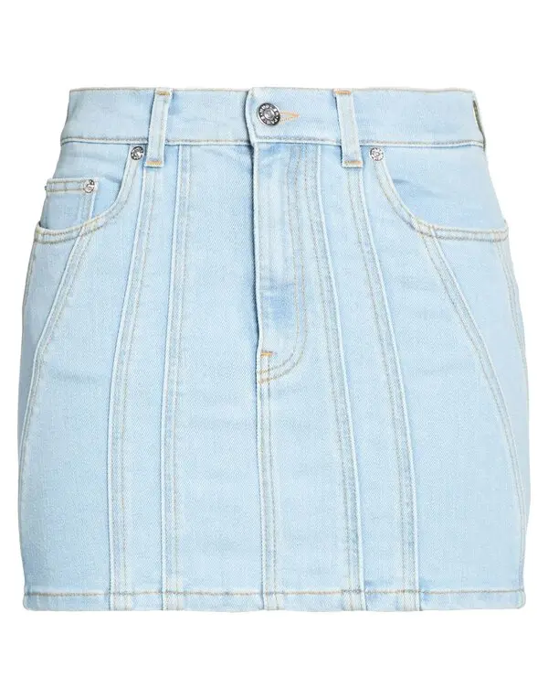 MUGLER Denim Pencil Skirt