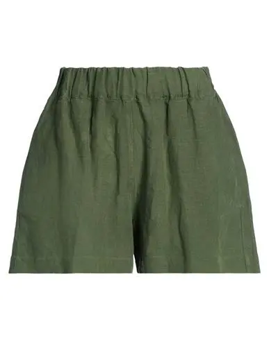 120% Lino Shorts & Bermuda Shorts Size Linen - Green