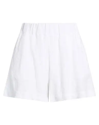 120% Lino Shorts & Bermuda Shorts Size Linen - White