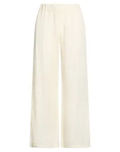 120% Lino Wide-leg Linen Pants - Ivory