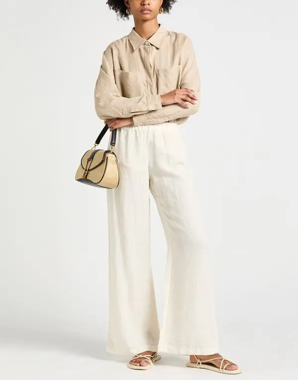 120% Lino Wide-leg Linen Pants