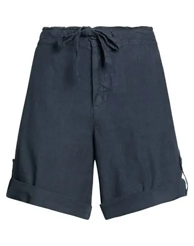 120% Lino Shorts & Bermuda Shorts Size Linen - Navy