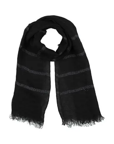 120% Lino Scarf Linen - Black