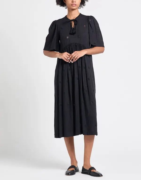 Ba&sh Midi Dress With Broderie Anglaise