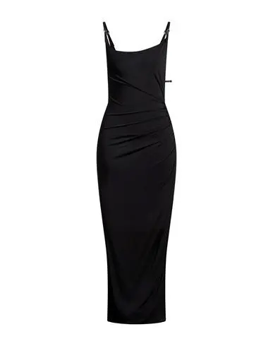 MUGLER Maxi Dress Size Viscose, Elastane - Black