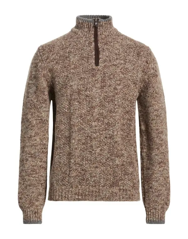 Fedeli Turtleneck Sweater With Half-zip