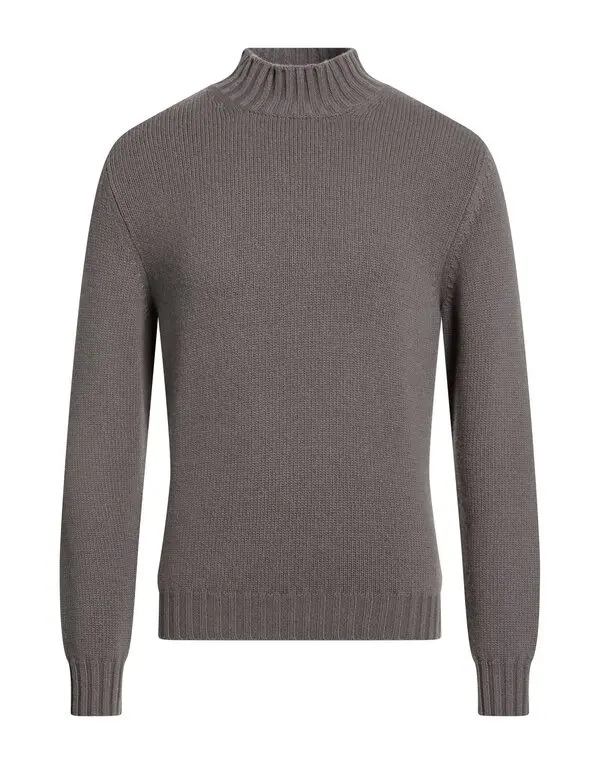 Fedeli Turtleneck Virgin Wool And Cashmere Knit - Grey