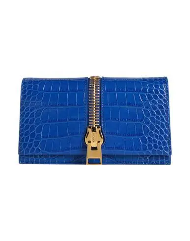 TOM FORD Handbag Bright Calfskin, Brass, Zamak - Blue