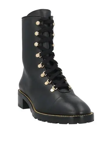 STUART WEITZMAN Lace-up Leather Ankle Boots