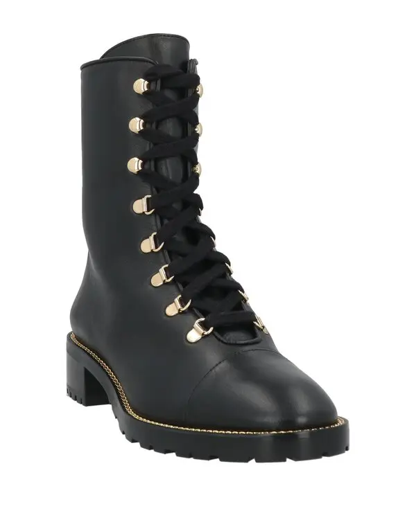 STUART WEITZMAN Lace-up Leather Ankle Boots