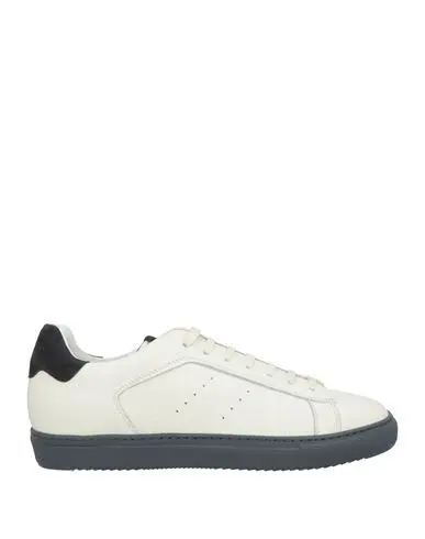 DOUCAL'S Low-top Leather Sneakers - Cream