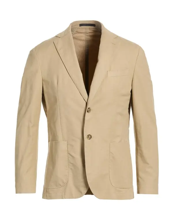 PAOLONI Blazer Chocolate Size Cotton, Elastane - Beige