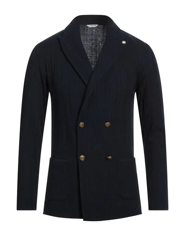 MANUEL RITZ Double-breasted Cable-knit Blazer