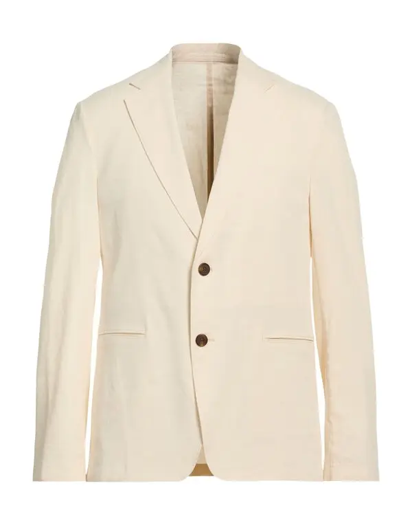 Theory Blazer Ivory Size Linen, Viscose, Elastane
