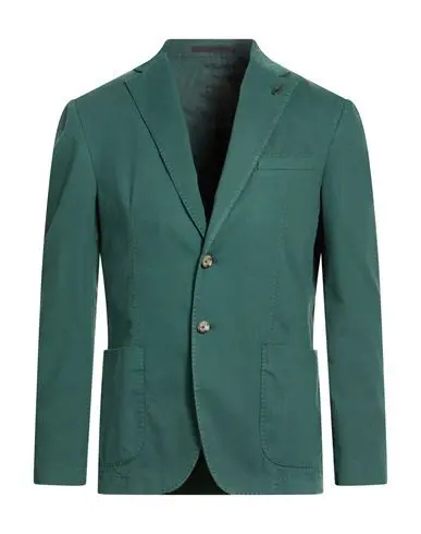 PAOLONI Blazer Size Cotton, Elastane - Green