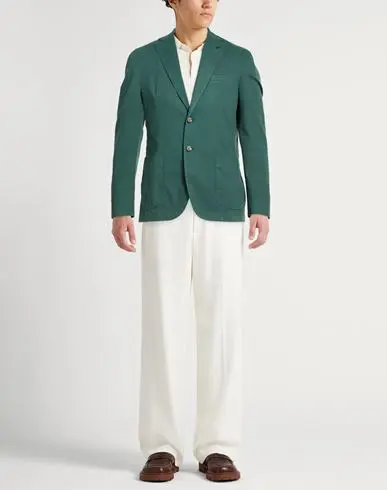 PAOLONI Blazer Emerald Size Cotton, Elastane - Green