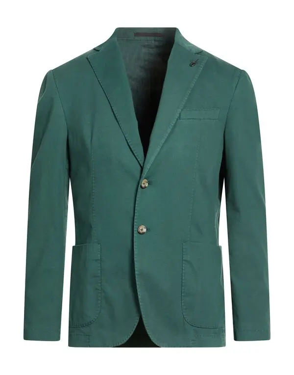 PAOLONI Blazer Emerald Size Cotton, Elastane - Green