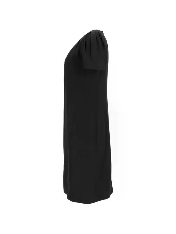 Givenchy Pleated Short-sleeve Mini Dress