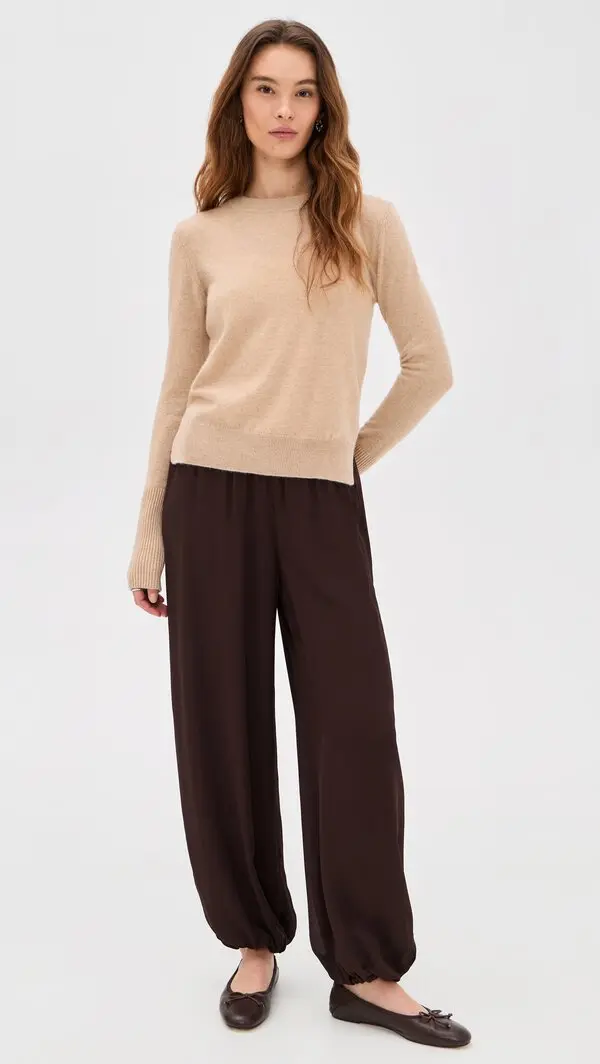 LA LIGNE Solid Lean Lines Cashmere Sweater