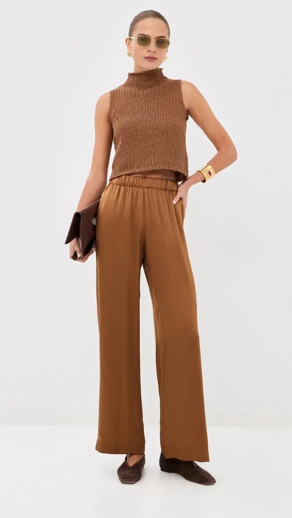 Sablyn Atticus Roll Neck Cropped Tank