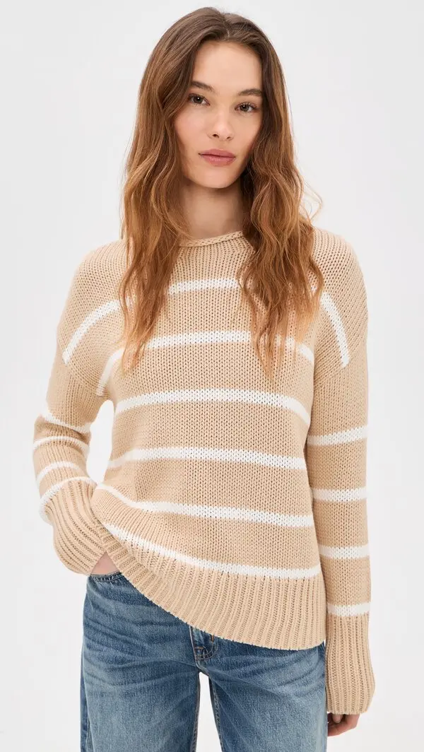 LA LIGNE Marina Striped Cotton Sweater