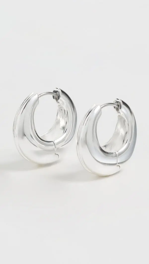 Tory Burch Small Pierced Hoop Earrings