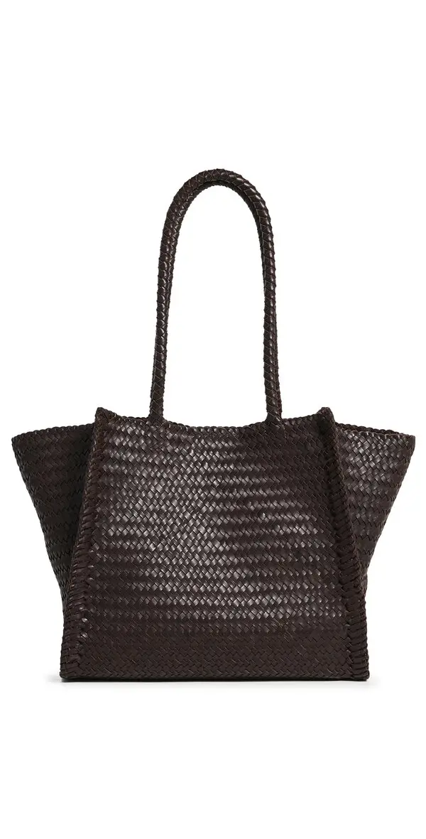 Madewell The Lexington Woven Leather Tote - Coffee Bean