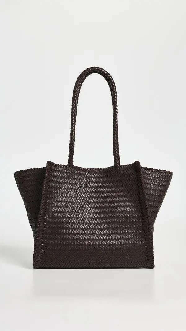 Madewell The Lexington Woven Leather Tote - Coffee Bean
