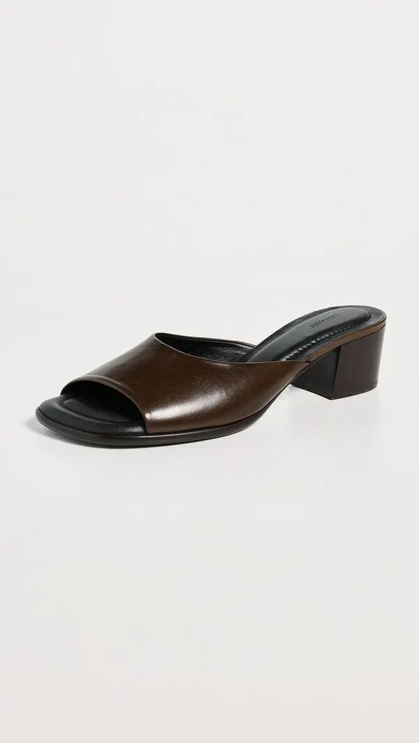 LEMAIRE Square Heeled Mules 55mm