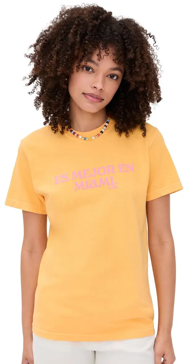 CONIGLIO PALM BEACH Miami Tee - Orange
