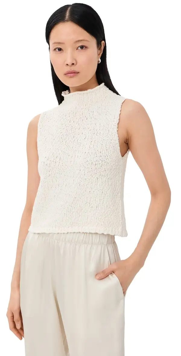 Sablyn Atticus Roll Neck Cropped Tank