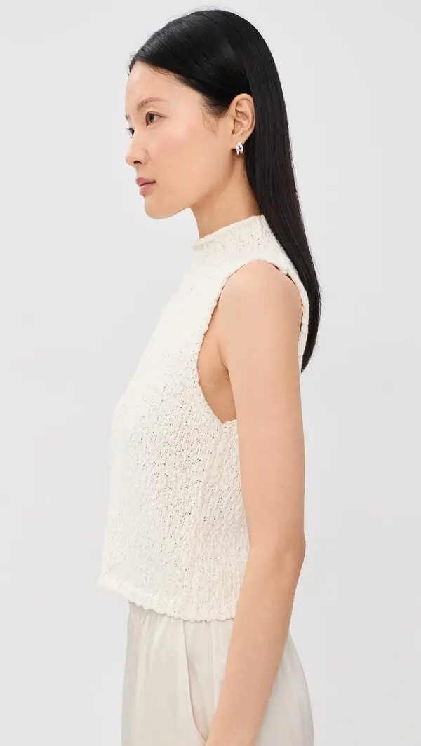 Sablyn Atticus Roll Neck Cropped Tank
