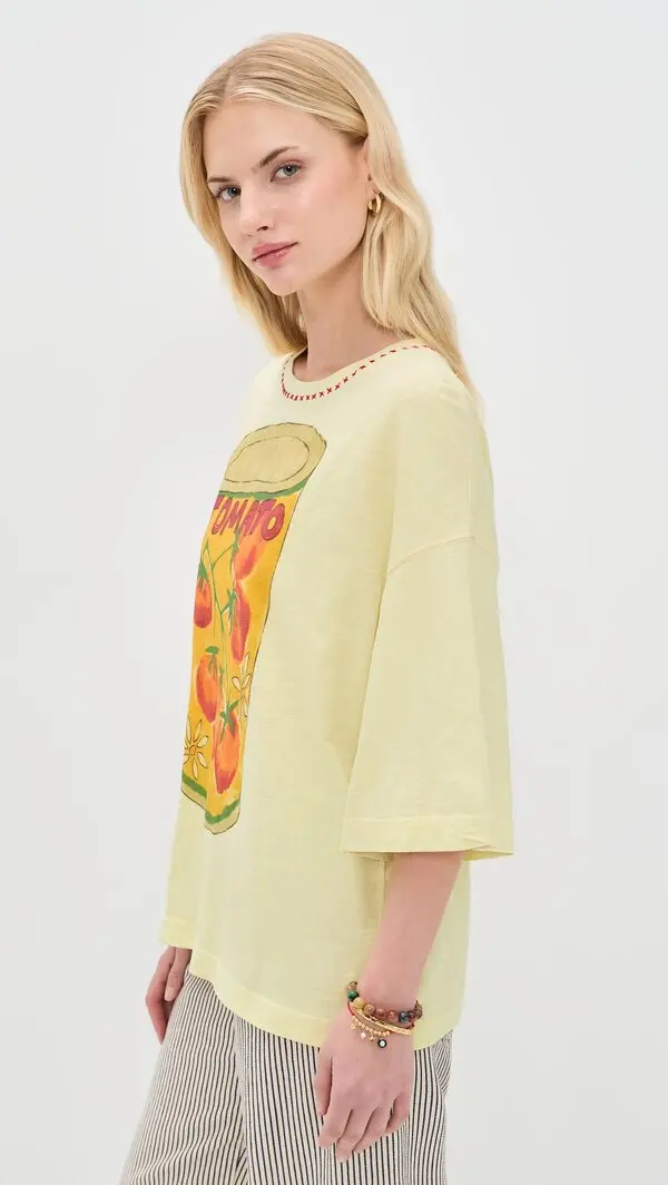 Free People Graphic Print Cotton T-shirt
