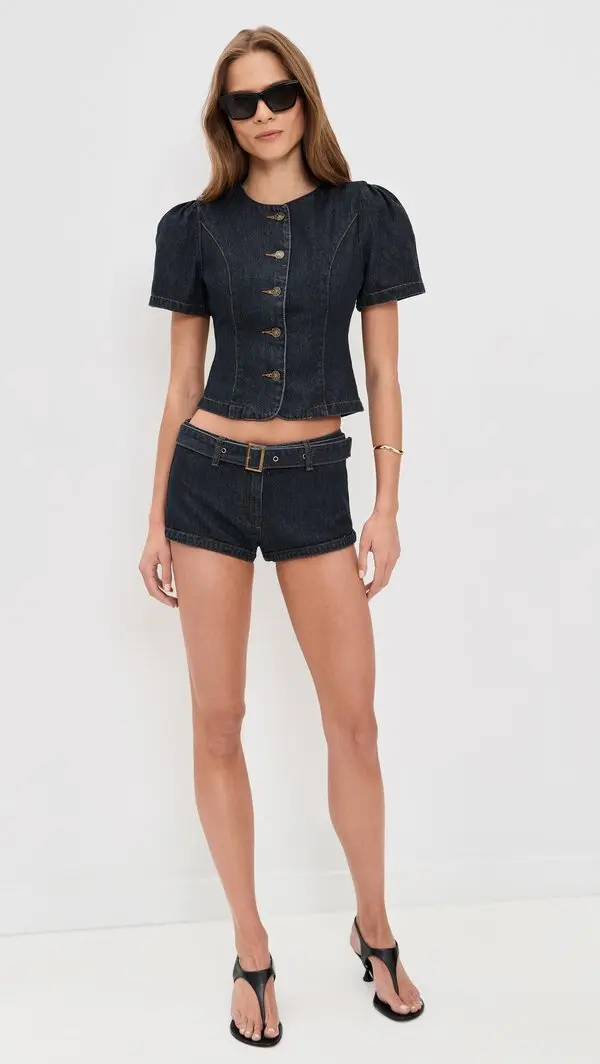 Lioness Afterglow Mini Denim Shorts