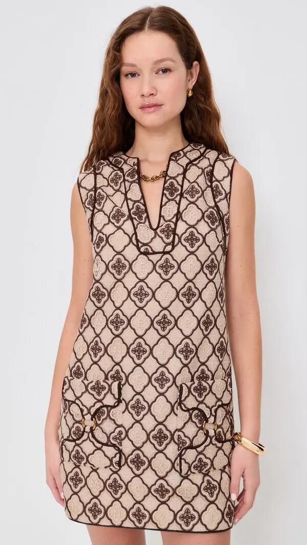 Zimmermann Luna Guipure Shift Mini Dress