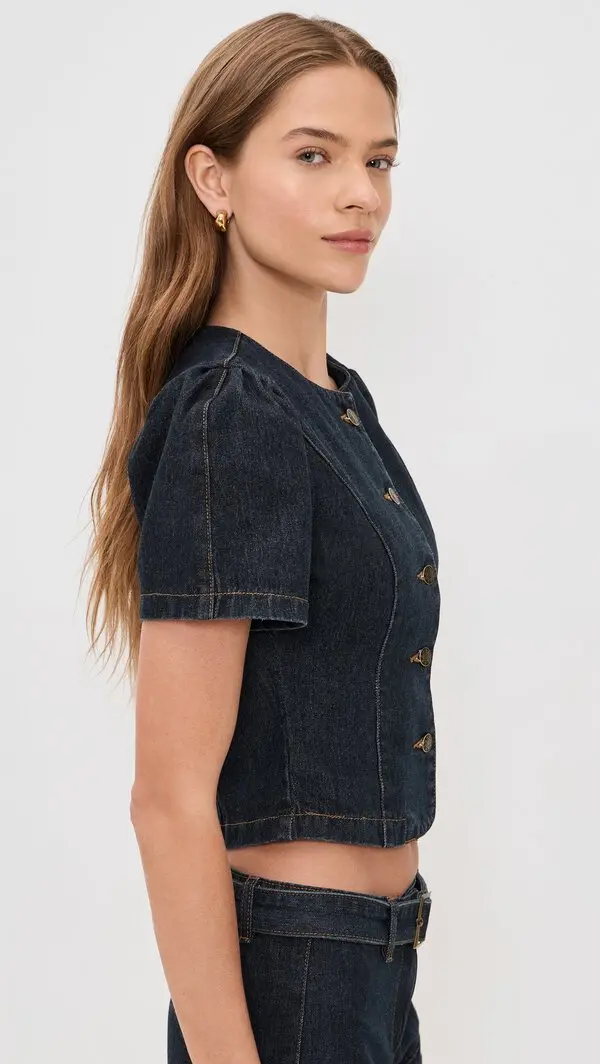 Lioness Femme Blouse - Dark Denim