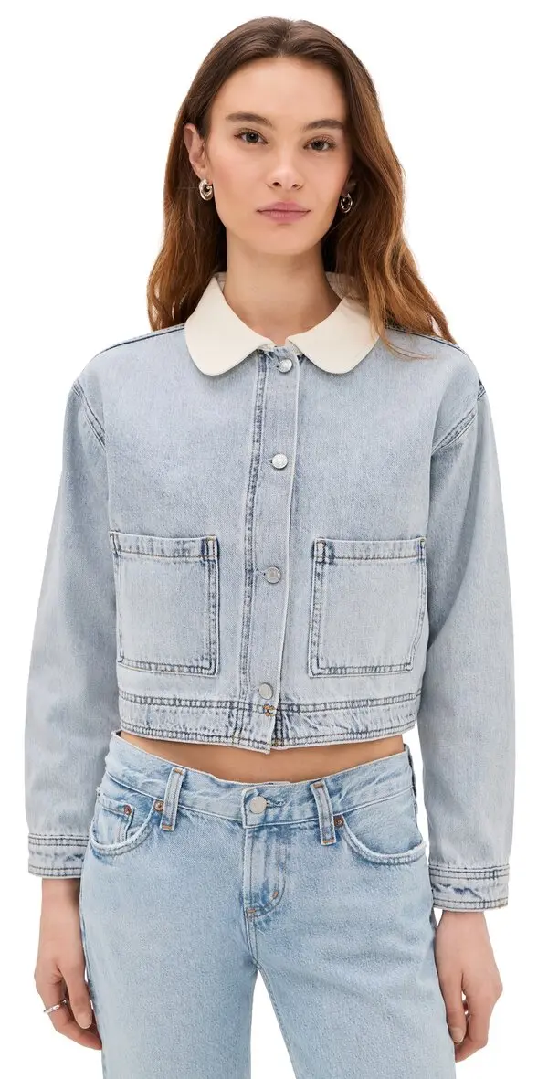 LE JEAN Cora Denim Trucker Jacket