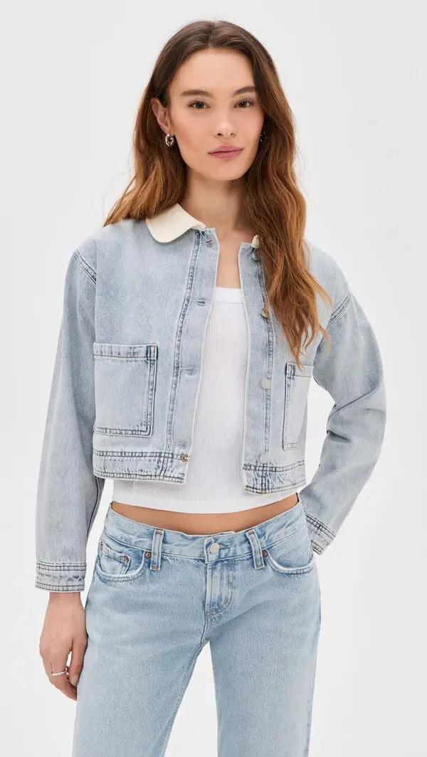 LE JEAN Cora Denim Trucker Jacket