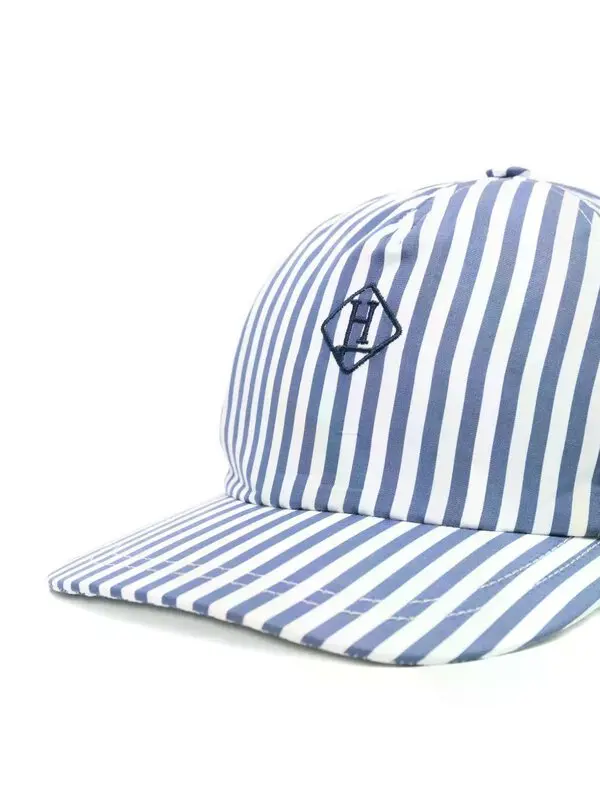 Herno Striped Baseball Cap - Blue