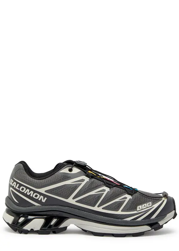 SALOMON Xt-6 Panelled Mesh Sneakers - Grey