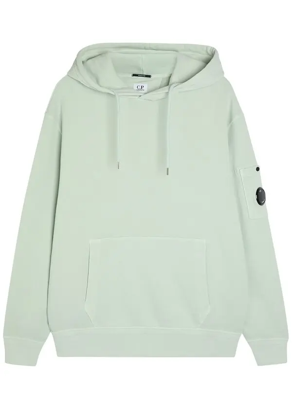 C.P. COMPANY Hooded Cotton Sweatshirt - Blue