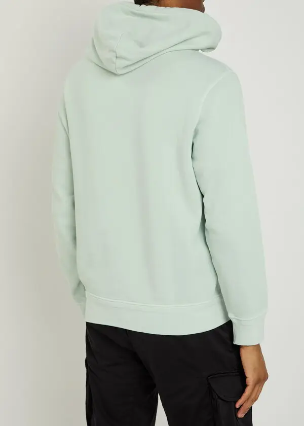 C.P. COMPANY Hooded Cotton Sweatshirt - Blue