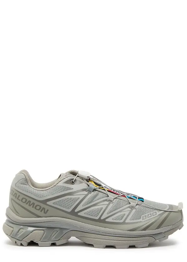 SALOMON Xt-6 Panelled Mesh Sneakers - Grey