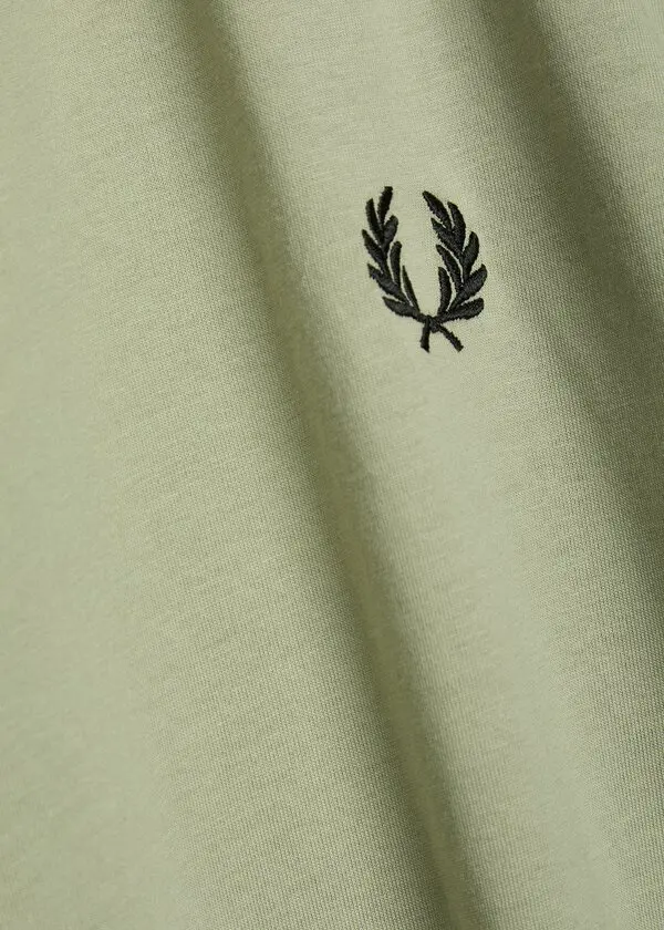 Fred Perry Embroidered Logo Cotton T-shirt - Green
