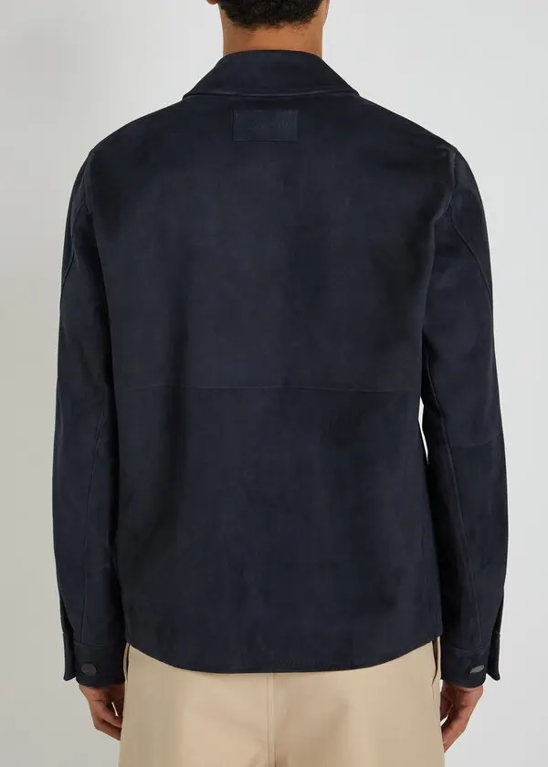 Givenchy Patch Pocket Suede Overshirt