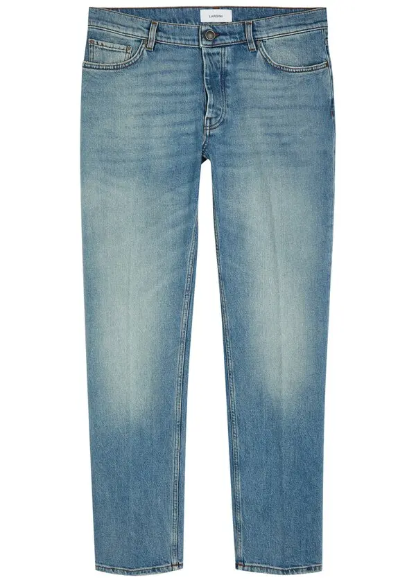LARDINI Relaxed Tapered-leg Jeans - Denim