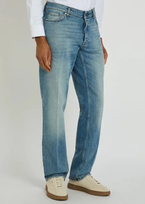 LARDINI Relaxed Tapered-leg Jeans