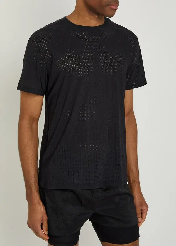 Literary Sport Perforated Crewneck Running T-shirt